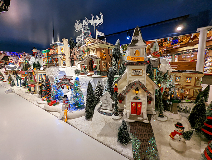 It's a small world after all! This dollhouse display is more intricate than grandma's secret cookie recipe.