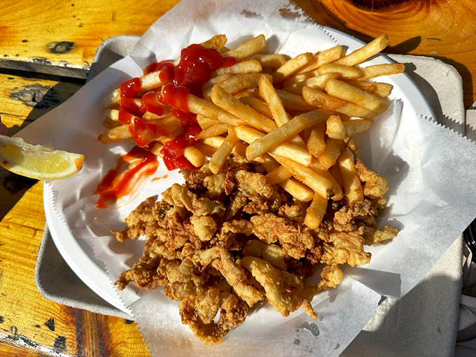 Golden, crispy, and utterly irresistible! These fried clams are the unsung heroes of the seafood world, ready to steal the show.