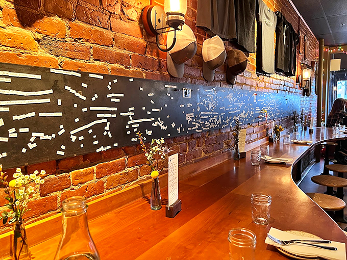 Who needs wallpaper when you've got a mural of memories? This wall tells more stories than your grandpa after his third glass of whiskey.