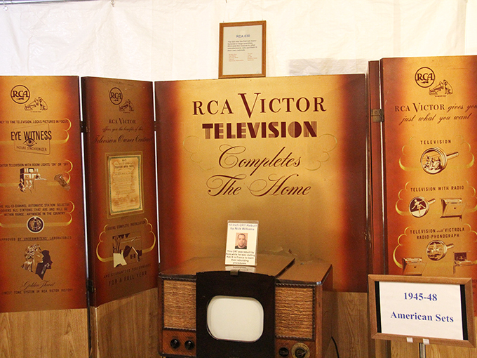 Gather 'round, time travelers! This 1945 RCA Victor set was the hottest tech of its day &ndash; perfect for watching all three channels in glorious black and white.