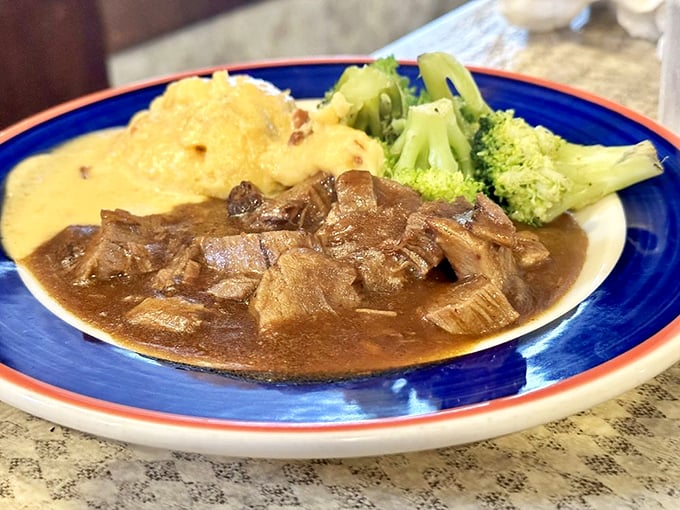 Holy smokes, Batman! This brisket is so tender, it practically melts on the plate.