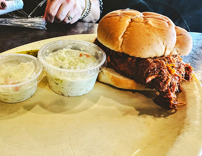 Burger bliss awaits! This isn't just a sandwich; it's a towering testament to the power of perfectly prepared beef.