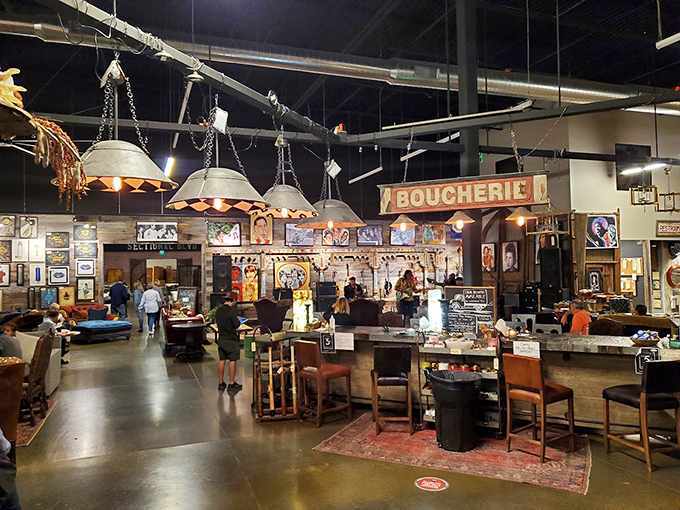 Step up to the "Boucherie" and feast your eyes! This isn't just a counter, it's a stage for furniture fashion shows and decor dreams. Photo credit: Ian Anderson