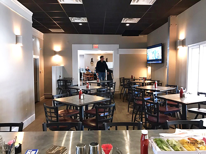 Welcome to flavor town, population: you! This inviting dining area is where seafood dreams and hungry stomachs come to find their happily ever after.