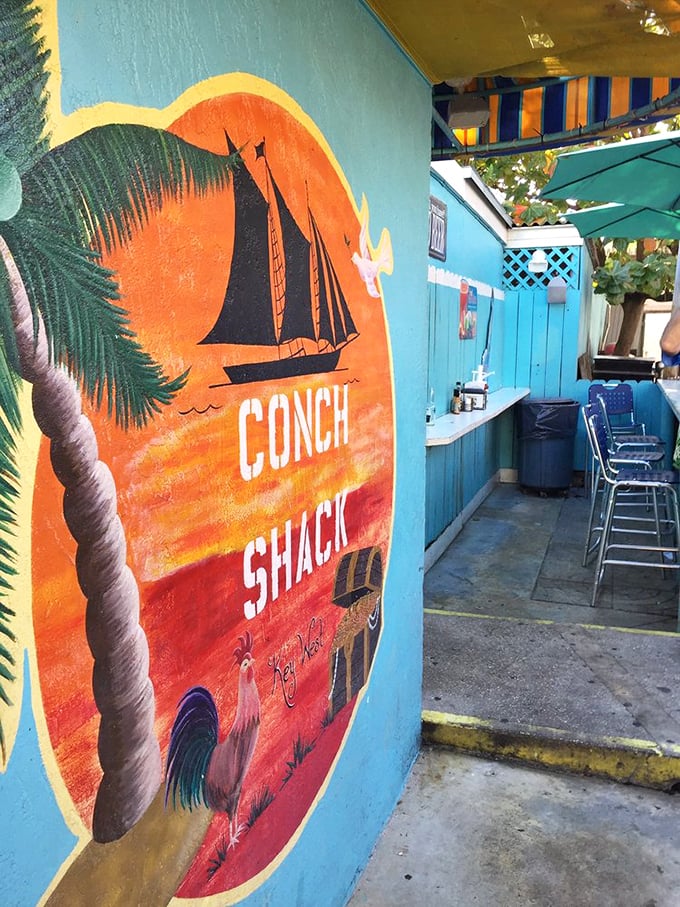 Island vibes on full display! This mural captures the essence of Key West &ndash; colorful, laid-back, and always ready for a good time.