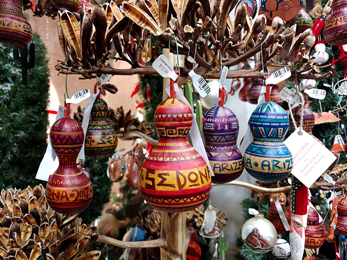 Sedona's famous red rocks, now in convenient ornament form! Hang a piece of the Southwest on your tree this holiday season.