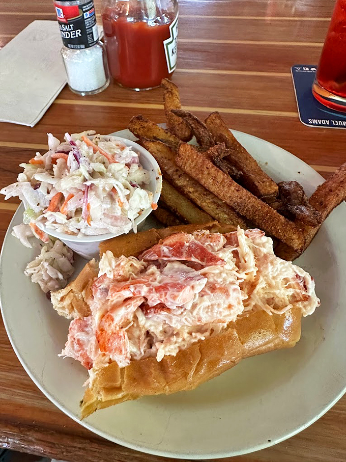 The lobster roll that launched a thousand road trips: Sweet meat piled high enough to make you forget about portion control. Photo credit: Tammy Sales (Dageaux's Photography)