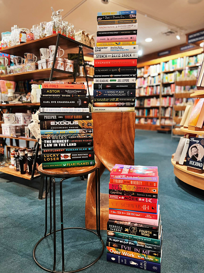 A tower of tales waiting to be discovered, from heart-pounding thrillers to thought-provoking memoirs.