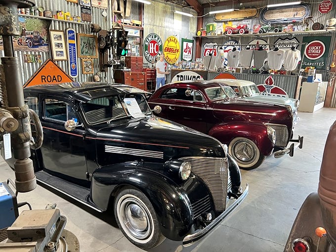 It's like Hot Wheels came to life, but better! These miniature marvels showcase the evolution of American automotive design, one tiny fender at a time.