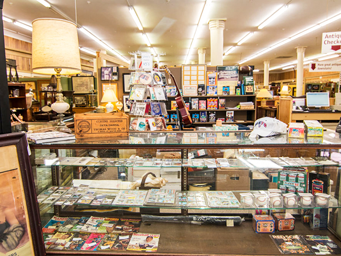 Baseball cards and vintage memorabilia transport sports fans back to the golden age of America's favorite pastimes.