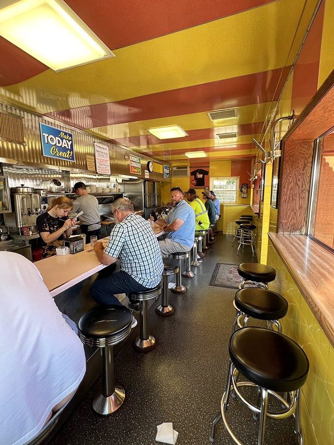 Pull up a stool and stay awhile! These seats have probably heard more stories than a librarian at a gossip convention.