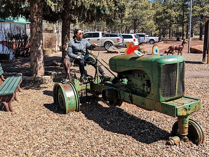Farmer for a day! Take a seat on this vintage tractor and pretend you're starring in your own episode of "Green Acres."
