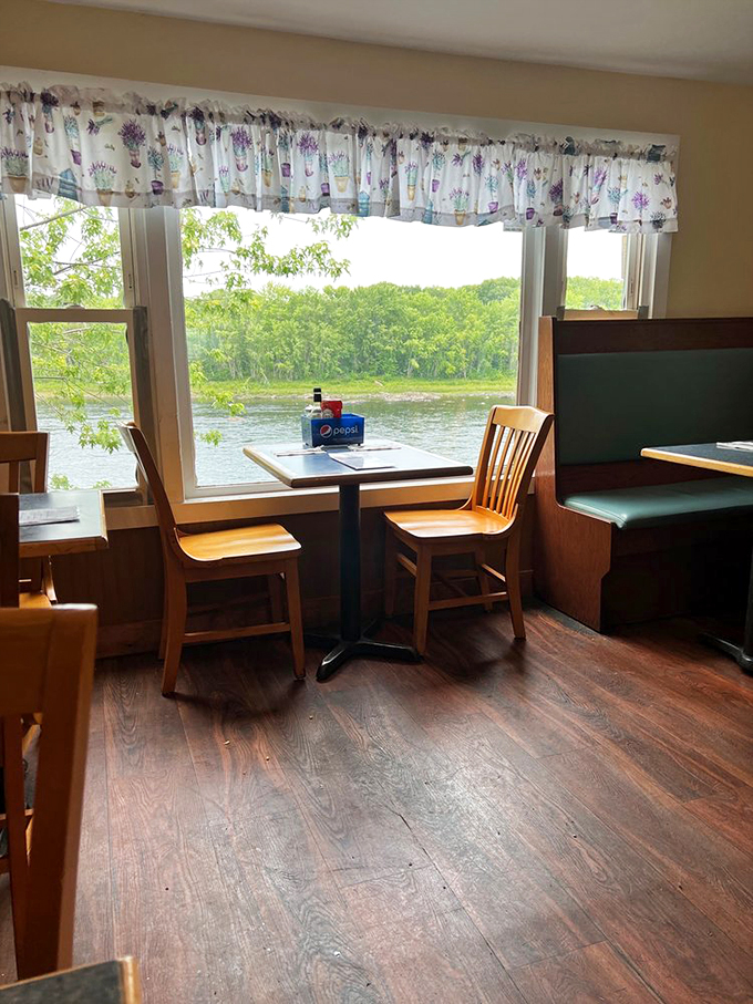 A view that feeds the soul! Enjoy your meal with a side of nature's finest artwork, courtesy of Maine's picturesque landscape.