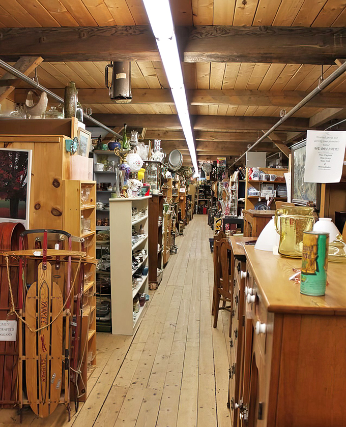 Down this wooden lane of memories, every step creaks with the weight of history. And maybe that antique dresser you've been eyeing.