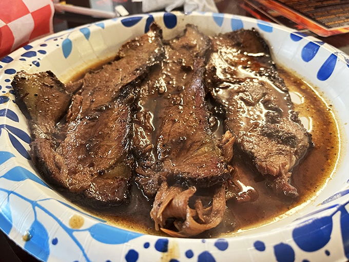 Tender, juicy, and swimming in gravy &ndash; this beef dish is the comfort food equivalent of a warm bubble bath.