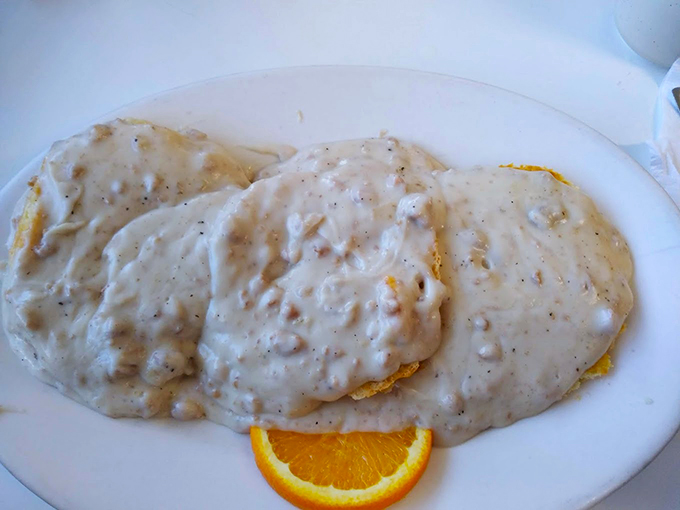 Biscuits and gravy: the breakfast that hugs you from the inside. It's Southern comfort in its purest, most delicious form.