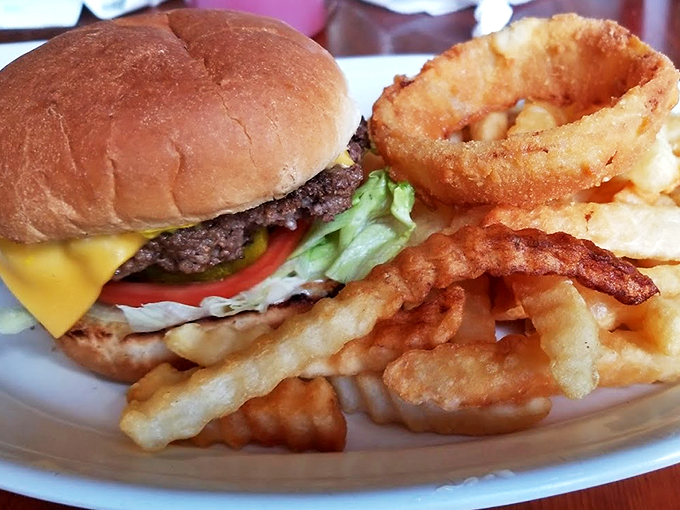Hold onto your buns, folks! This burger's stacked higher than a Southern beehive hairdo and twice as likely to make you swoon.