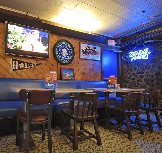 Where Norm from "Cheers" meets the spirit of Maine. This corner is so cozy, you might forget you're not in your own living room.