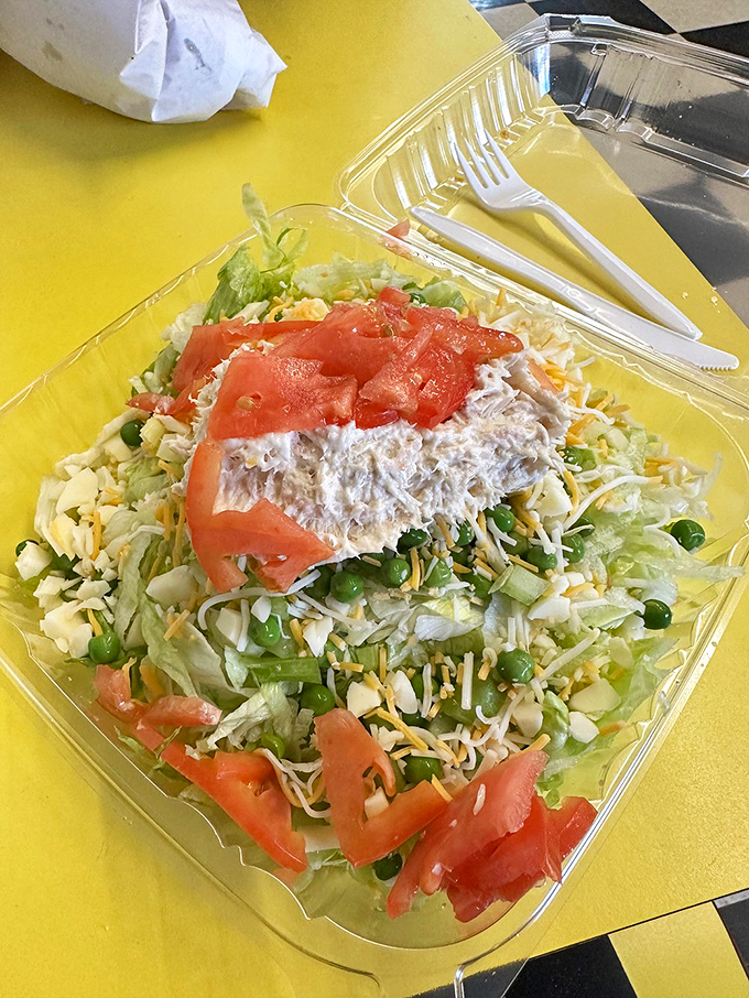Tuna salad, you've come a long way from the school cafeteria. This fresh masterpiece is what sandwich dreams are made of.
