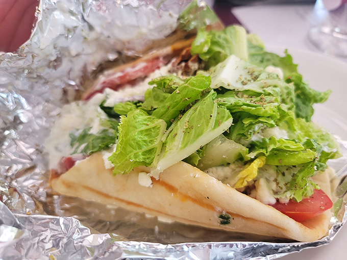 A gyro so good, it'll make you say "Opa!" and "Dzięki!" in the same breath. Cultural fusion never looked (or tasted) so delicious. Photo credit: Josephine Ward