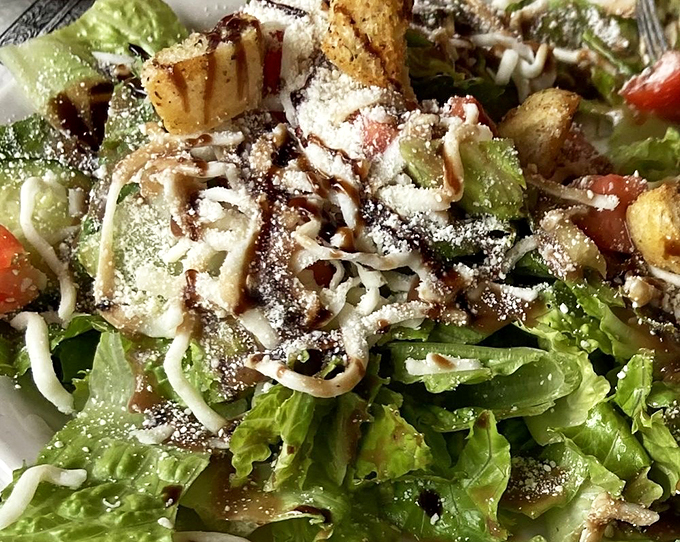 A salad so fresh and colorful, it could double as a still life painting. But trust me, you'll want to disturb this art with your fork ASAP.