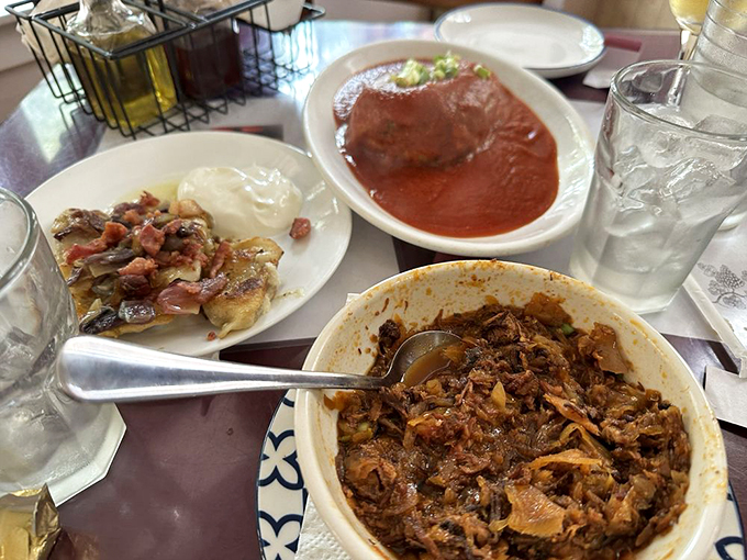 Hunter's stew: where comfort food meets adventure. It's like a warm bear hug for your taste buds, minus the actual bear. Photo credit: Michele P.