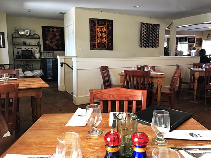 Rustic charm meets maritime magic. A dining room that feels like your coolest friend's beach house &ndash; if your friend was a gourmet chef.