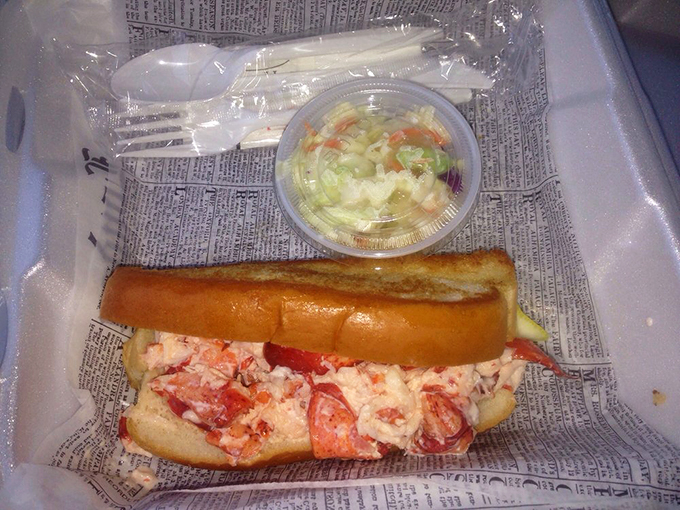 The lobster roll of your dreams has arrived! This sandwich is so stuffed, it's giving your favorite Thanksgiving turkey a run for its money. Photo credit: Alexander S.