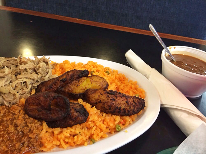 A plate that screams "Bienvenidos a Tampa!" This colorful ensemble is a fiesta for your eyes and your stomach. Photo credit: Anna S.