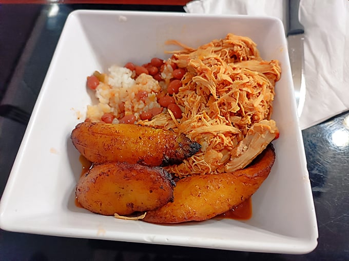 Rice and beans: the dynamic duo of comfort food. Add those plantains, and you've got a triple threat of deliciousness. Photo credit: Ernesto Roubert