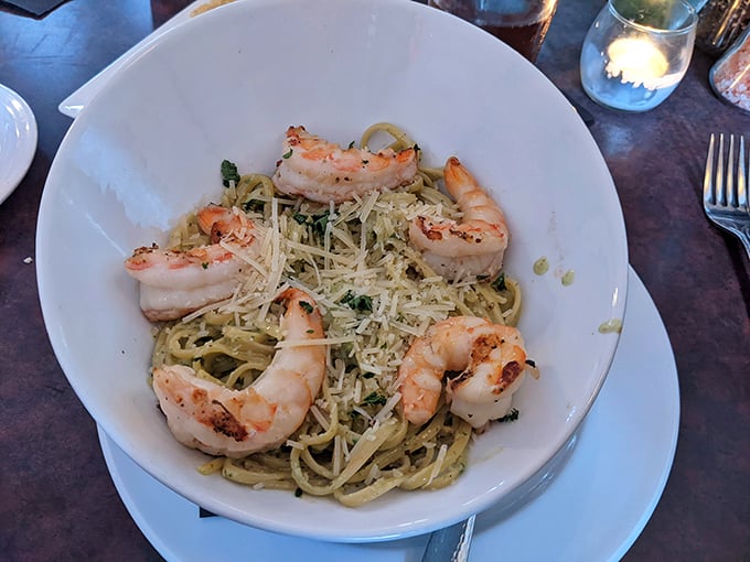 Pasta la vista, baby! This shrimp pasta dish is so good, it'll make you want to twirl your fork &ndash; and maybe your dance partner &ndash; all night long. Photo credit: yves merienne