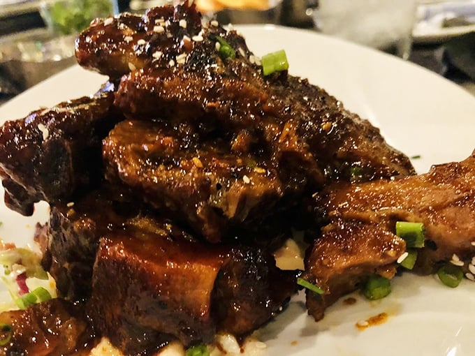 Sticky ribs that'll have you licking your fingers and possibly your neighbor's. Messy never tasted so marvelous! Photo credit: Stacy L.