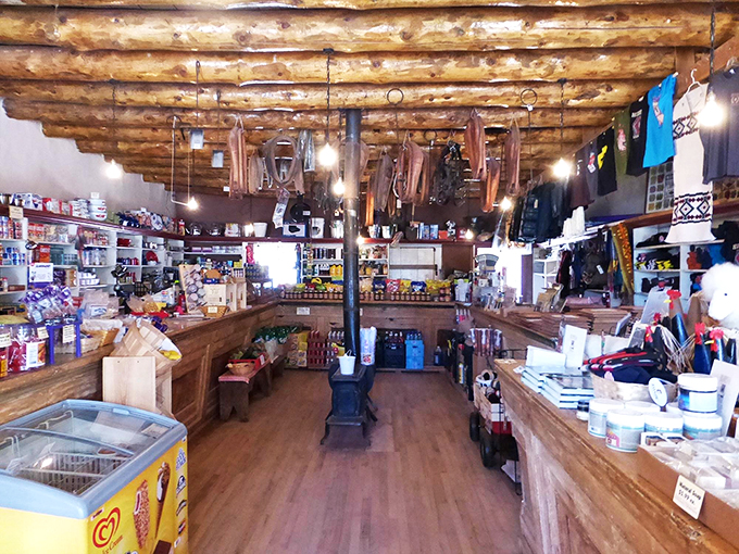 Forget Walmart, this is where the real deals happen. From canned beans to cowboy hats, it's one-stop shopping for your time-traveling needs.