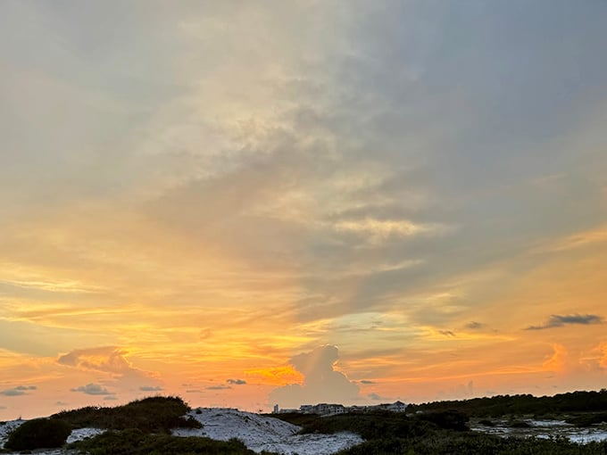 Sunset or nature's light show? Either way, it's the kind of view that makes you forget about your phone and remember why you came here.