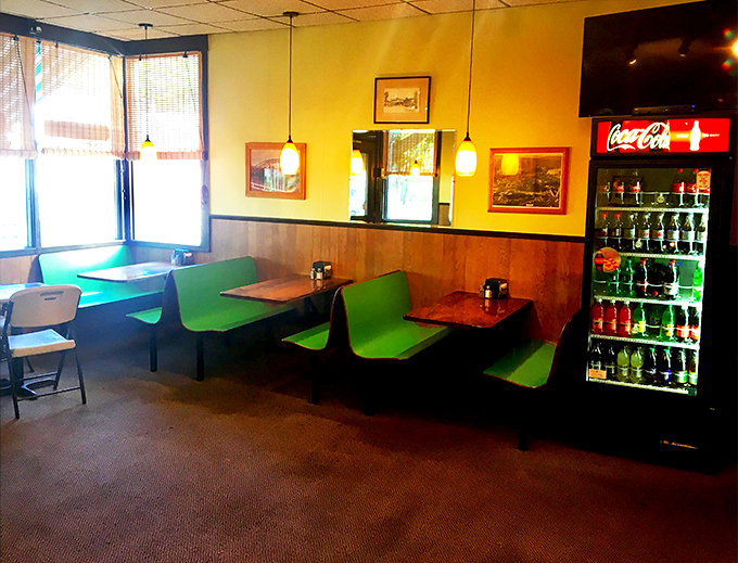 Retro chic meets modern comfort. These tables have seen more happy diners than a Thanksgiving turkey has seen ovens.