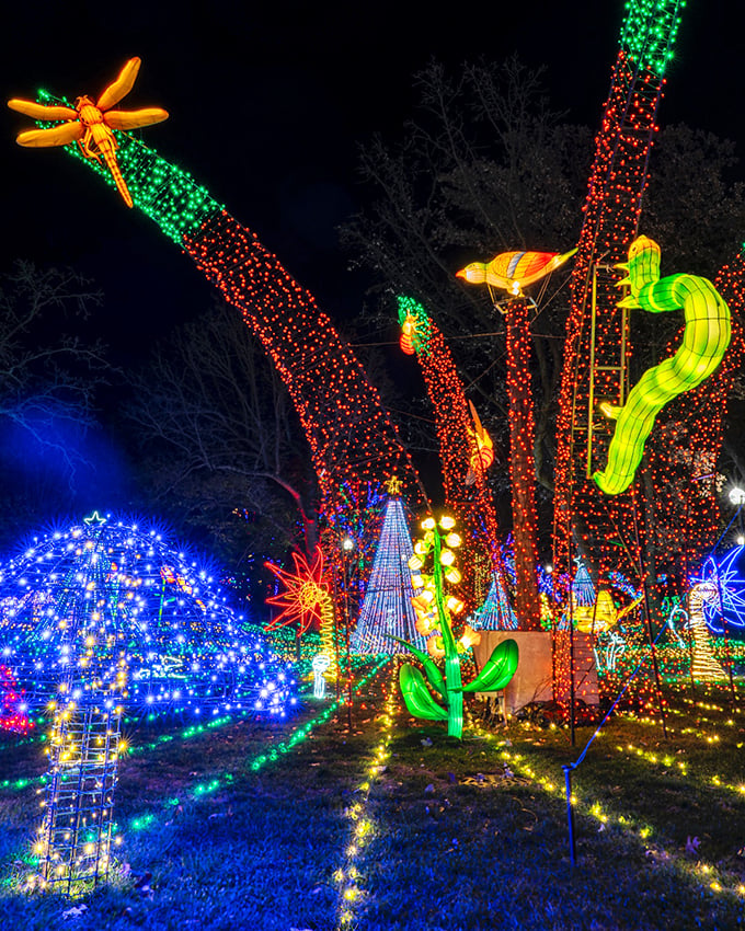 Who needs reindeer when you've got a menagerie of light-up critters? These glowing animals are ready to lead Santa's sleigh in style.