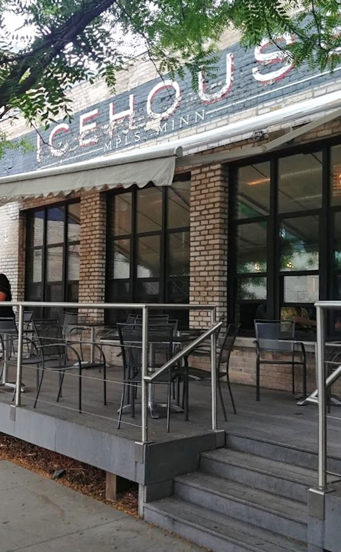 Step into Icehouse, where the outdoor seating is as inviting as a warm Minnesota day in February&mdash;and just as rare!