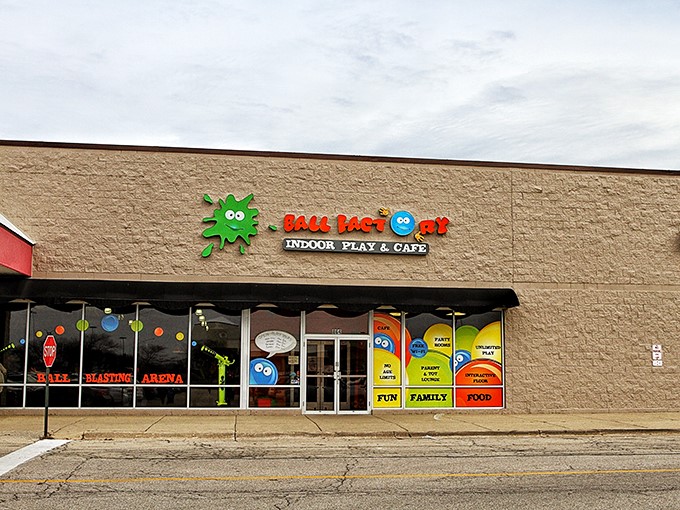 Ball pit paradise or parent's pit stop? The Ball Factory is a win-win, offering kid-powered fun and grown-up fuel in one colorful package.