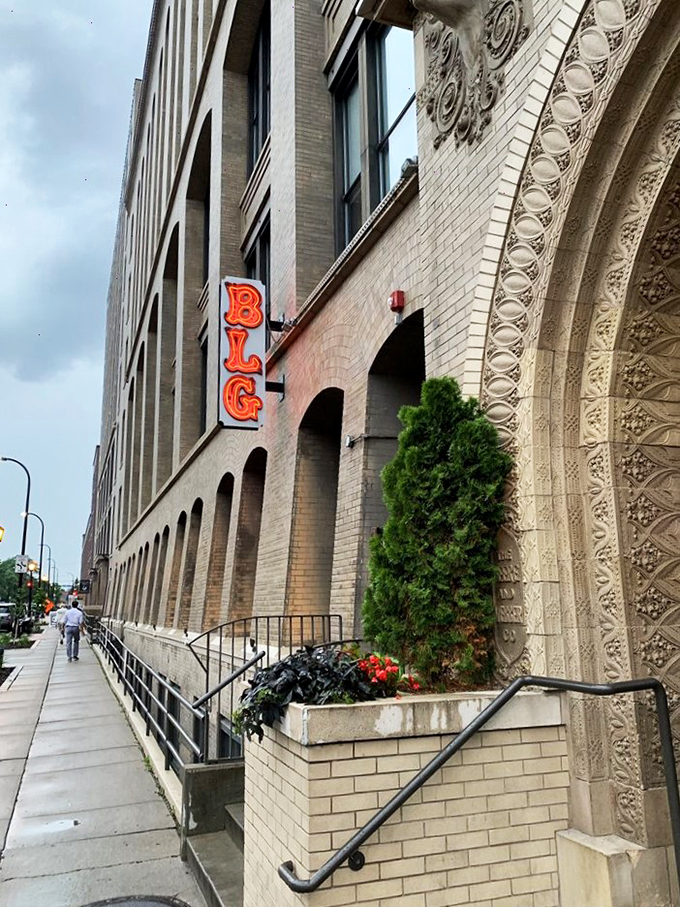 Where pasta dreams come true. That neon sign is like a beacon for noodle lovers everywhere.