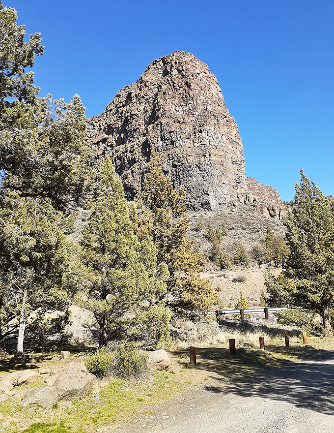 A rock formation fit for a king... or at least a very ambitious squirrel. Nature's own medieval fantasy come to life. 