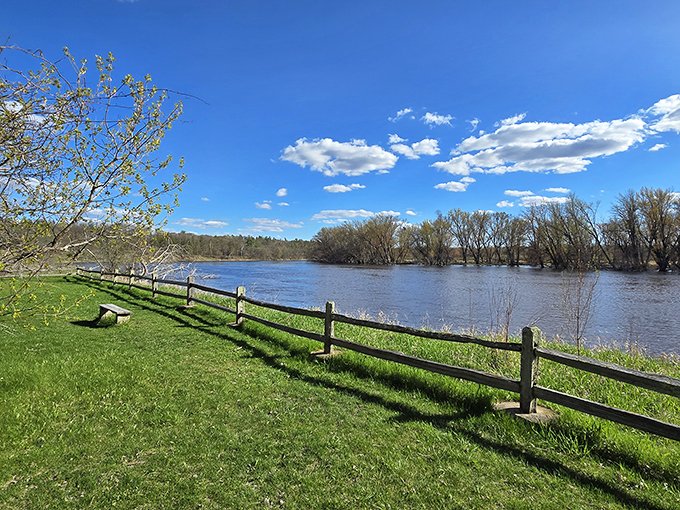 Where rivers collide and history comes alive. Crow Wing's confluence is a time machine disguised as a park. Photo credit: Christine Jegers