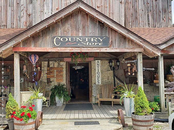 Who says barns are just for hay? This rustic retreat is a haven for history buffs and vintage enthusiasts alike.