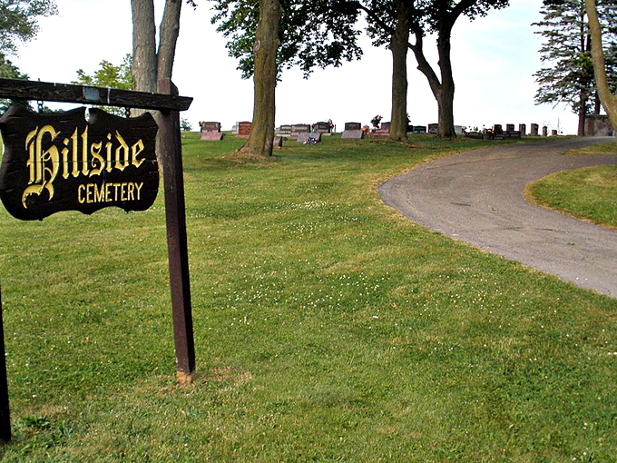 Small-town charm meets eternal rest. This hilltop haven offers a workout for the living and peaceful repose for those who've... finished their reps.