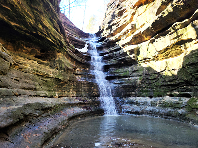 "Mother Nature's own waterpark! Starved Rock's falls prove you don't need chlorine for a refreshing natural splash."