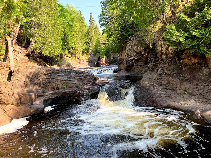Choose your own adventure at Cascade Falls! Will it be a gentle trickle or a roaring cascade? The suspense is waterful!