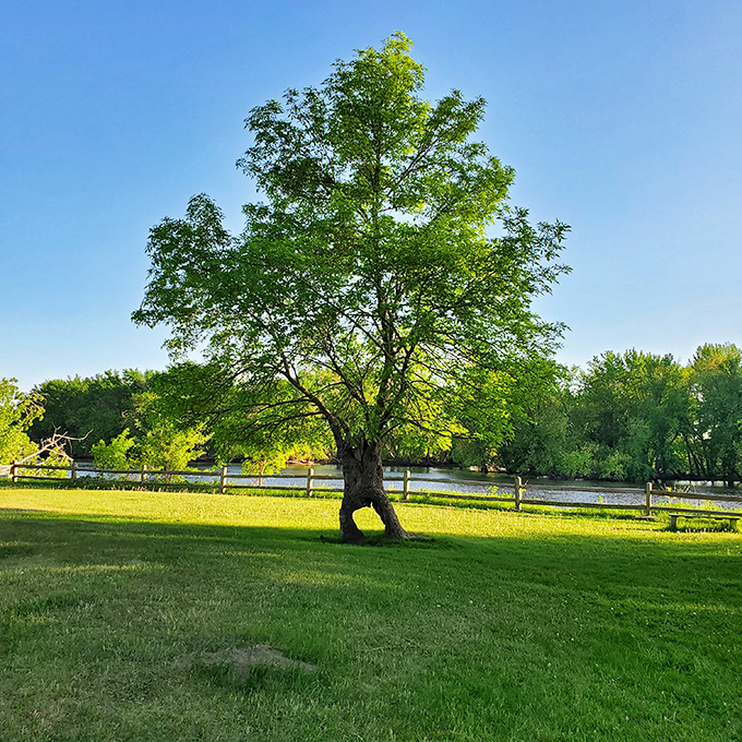 Camping with a side of history. Crow Wing's sites offer modern comfort in a setting straight out of a pioneer's diary. Photo credit: Tracie Berglund