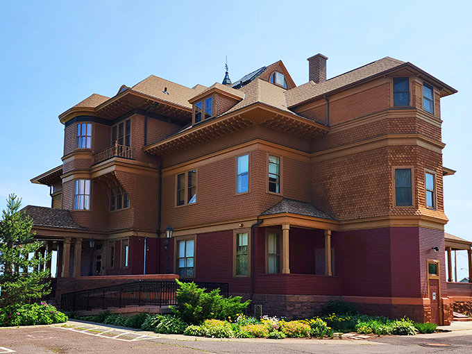 Gingerbread trim for days! Fairlawn Mansion proves that sometimes, more really is more.