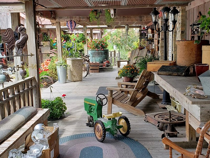 Step onto the porch and into the past! This charming shop is where memories are made and nostalgia comes to life.