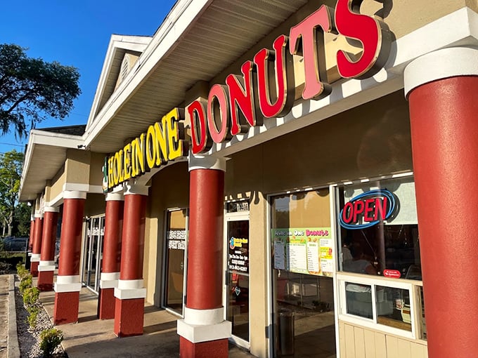 Unassuming exterior, taste bud-boggling interior. Hole in One serves up donuts so good, you'll want to take up golf just to use the pun more often.