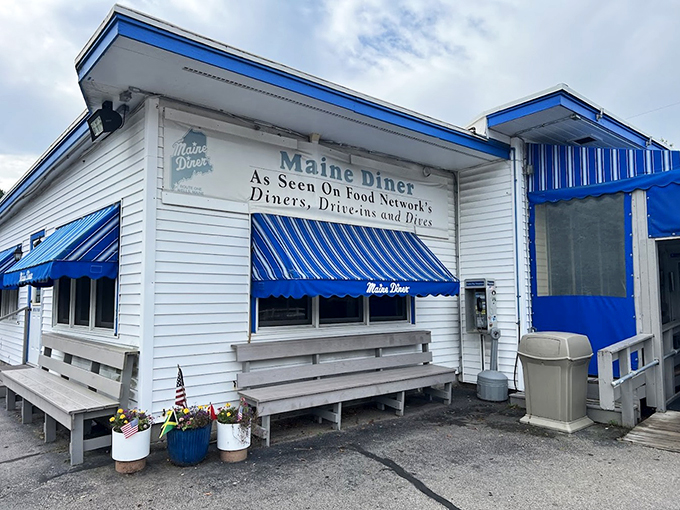 Blue awnings, white clapboard, and food that'll make you want to move to Maine. The Maine Diner is a postcard-perfect taste of New England.